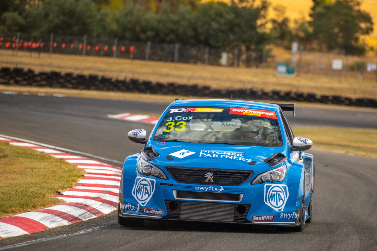 news: Cox wins bruising TCR Race 2 at Symmons Plains - Speedcafe.com
