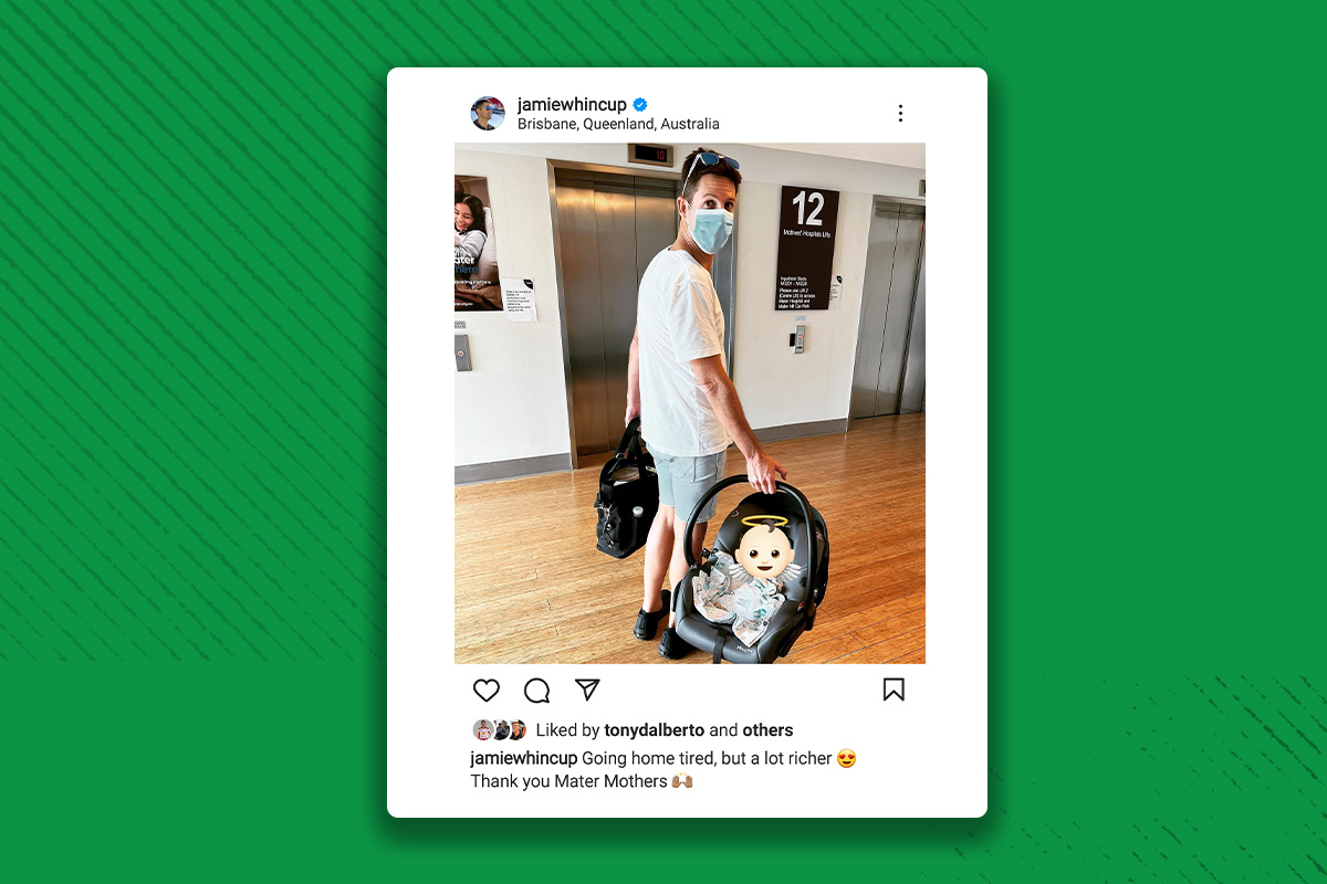 news: Whincup welcomes birth of first child - Speedcafe.com