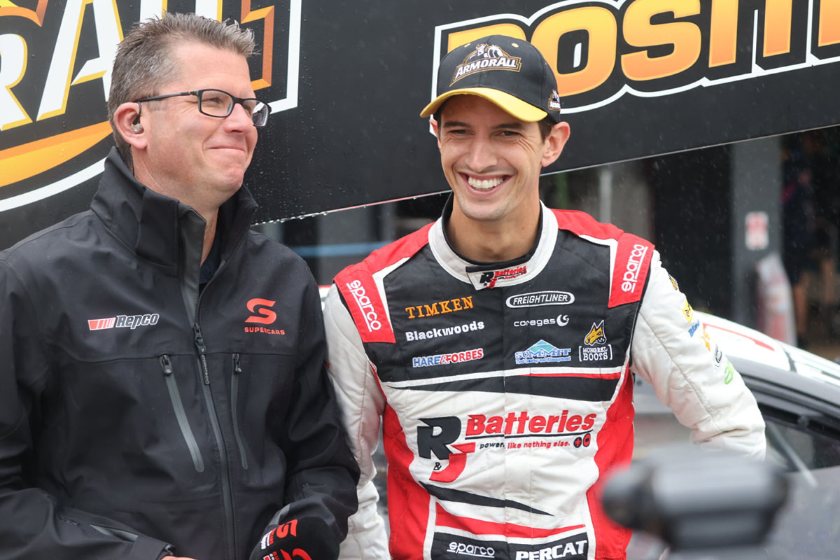 news: Percat claims pole for Supercars Race 30 in wet shootout ...