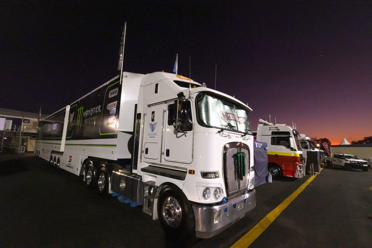news: Historic first for Darwin Supercars truck convoy - Speedcafe.com