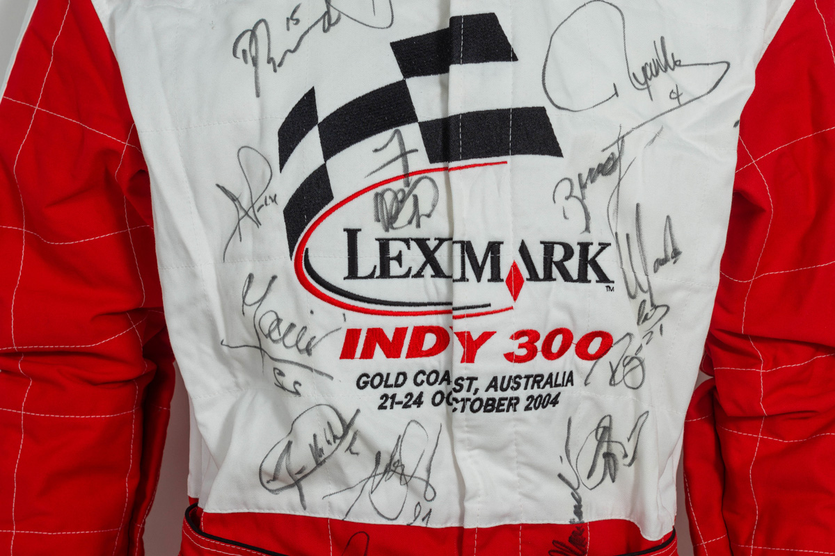 news: Fully signed Gold Coast Indy 300 race suit up for grabs ...