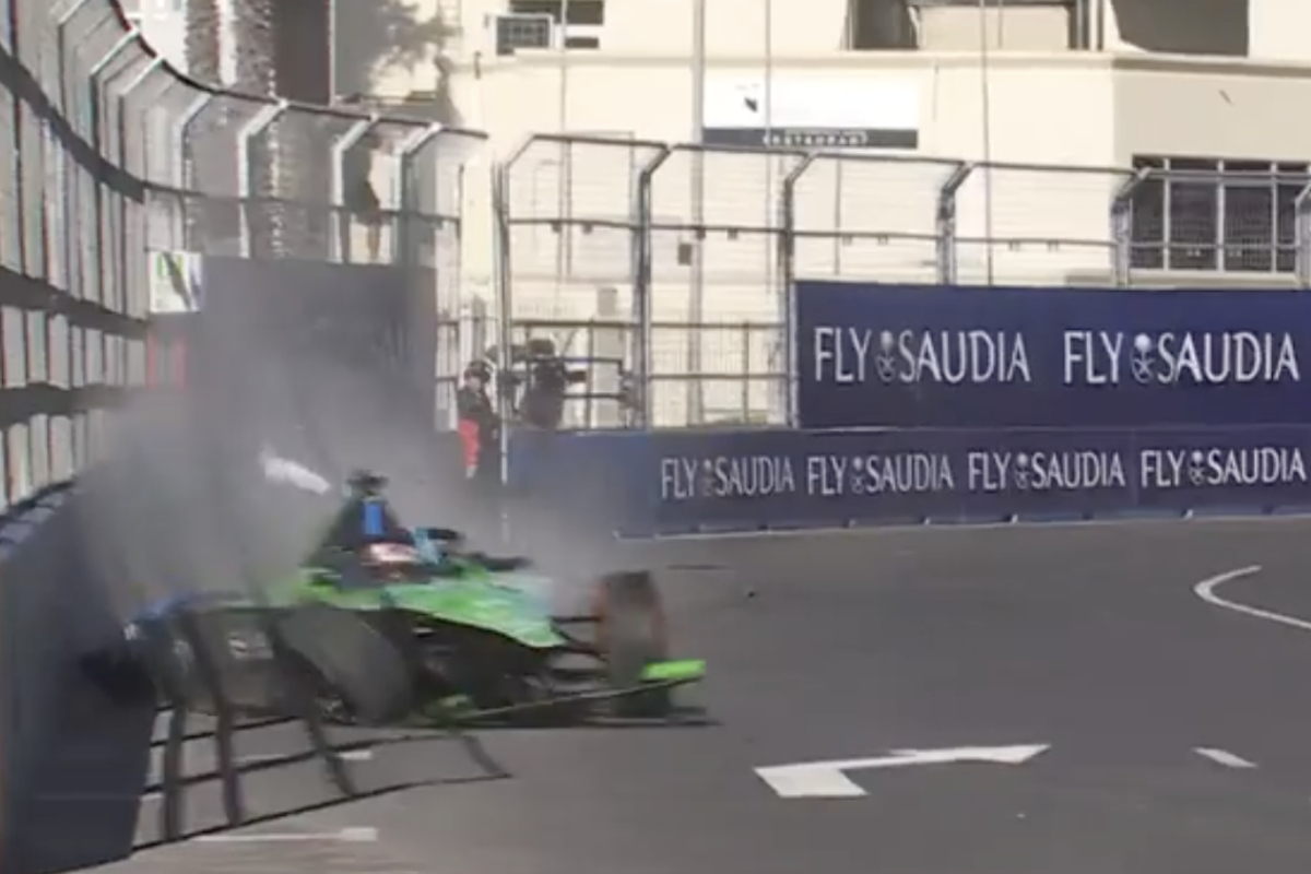 news: Massive crash for Buemi in Formula E - Speedcafe.com
