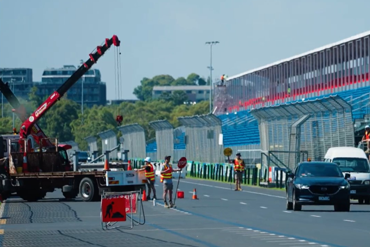 news: Albert Park F1 track build on schedule - Speedcafe.com