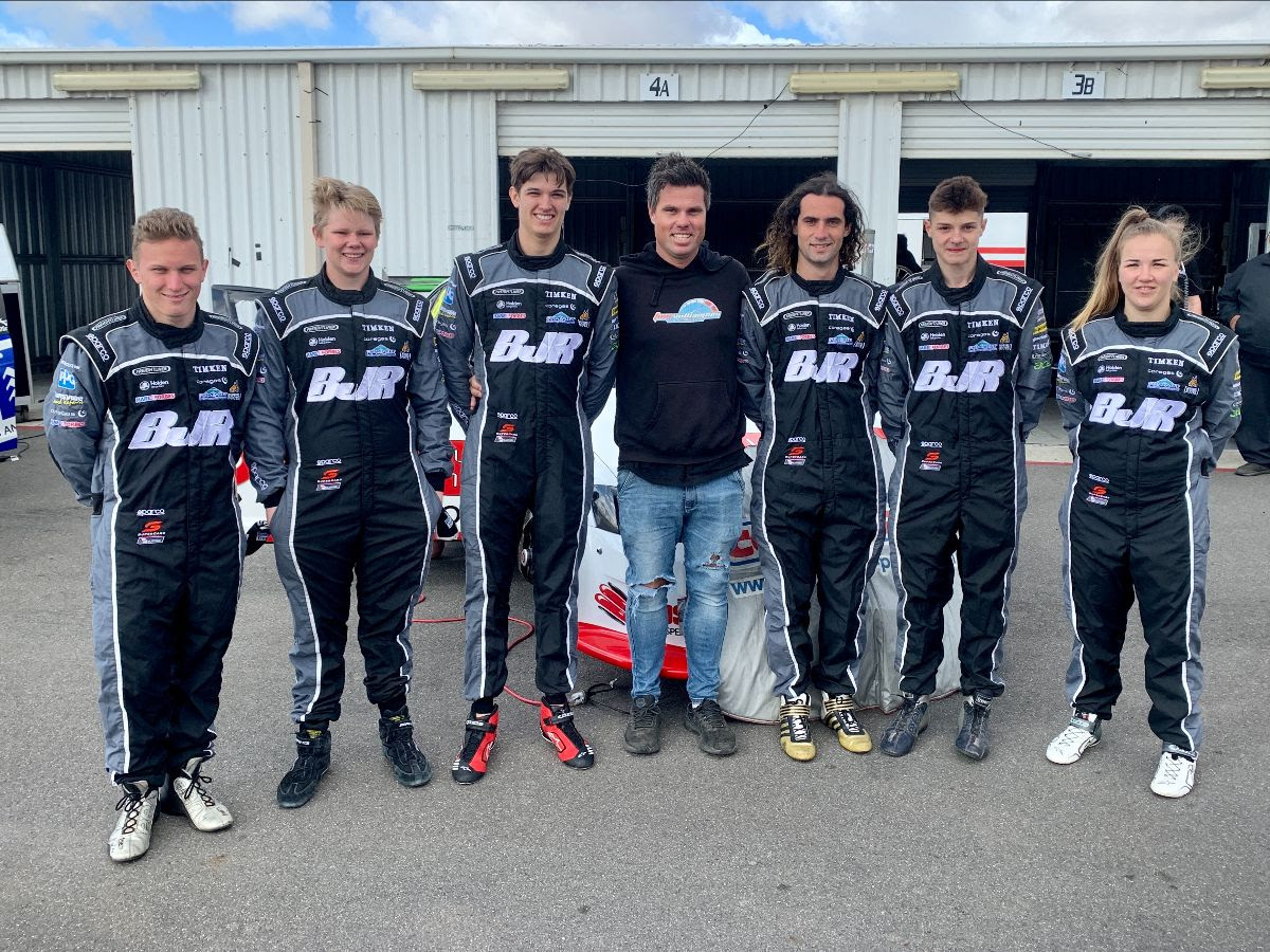 news: Rising stars and Eseries racers sample BJR Supercar - Speedcafe.com