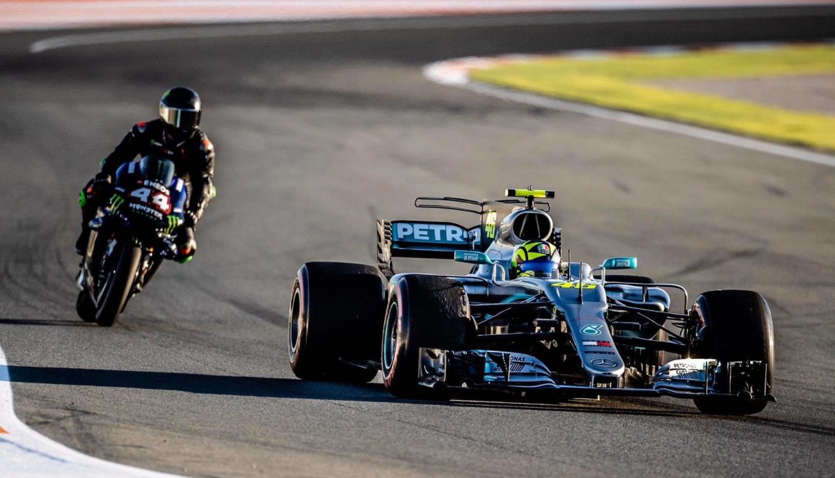 news: Hamilton, Rossi undertake ride swap in Valencia - Speedcafe.com