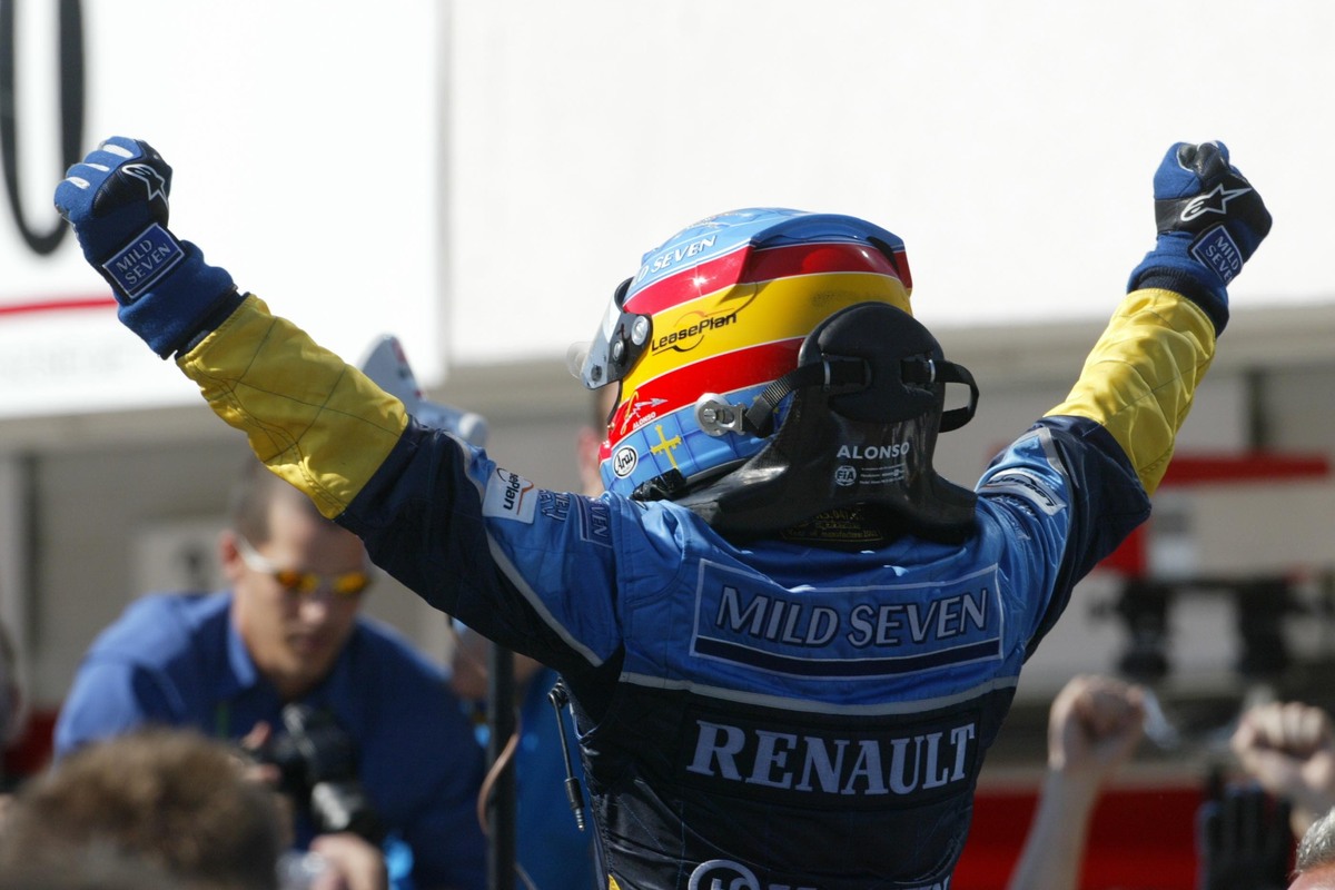 news: Alonso reflects on maiden F1 win; 2003 Hungarian GP - Speedcafe.com