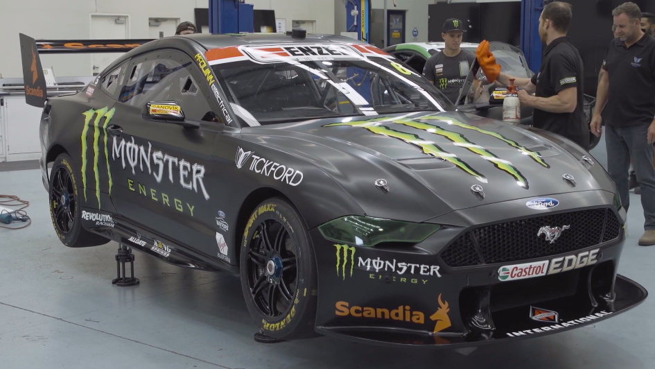news: VIDEO: Cam Waters reveals the Monster Energy Mustang - Speedcafe.com