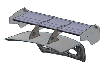 DTM-style rear wing for V8SuperTourers - Speedcafe