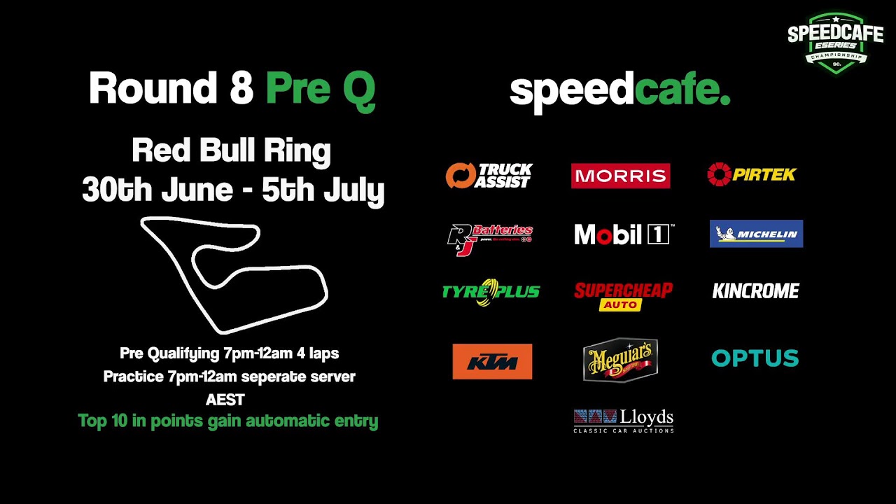 news: LIVE: Speedcafe eSeries Championship Round 7 - Speedcafe.com