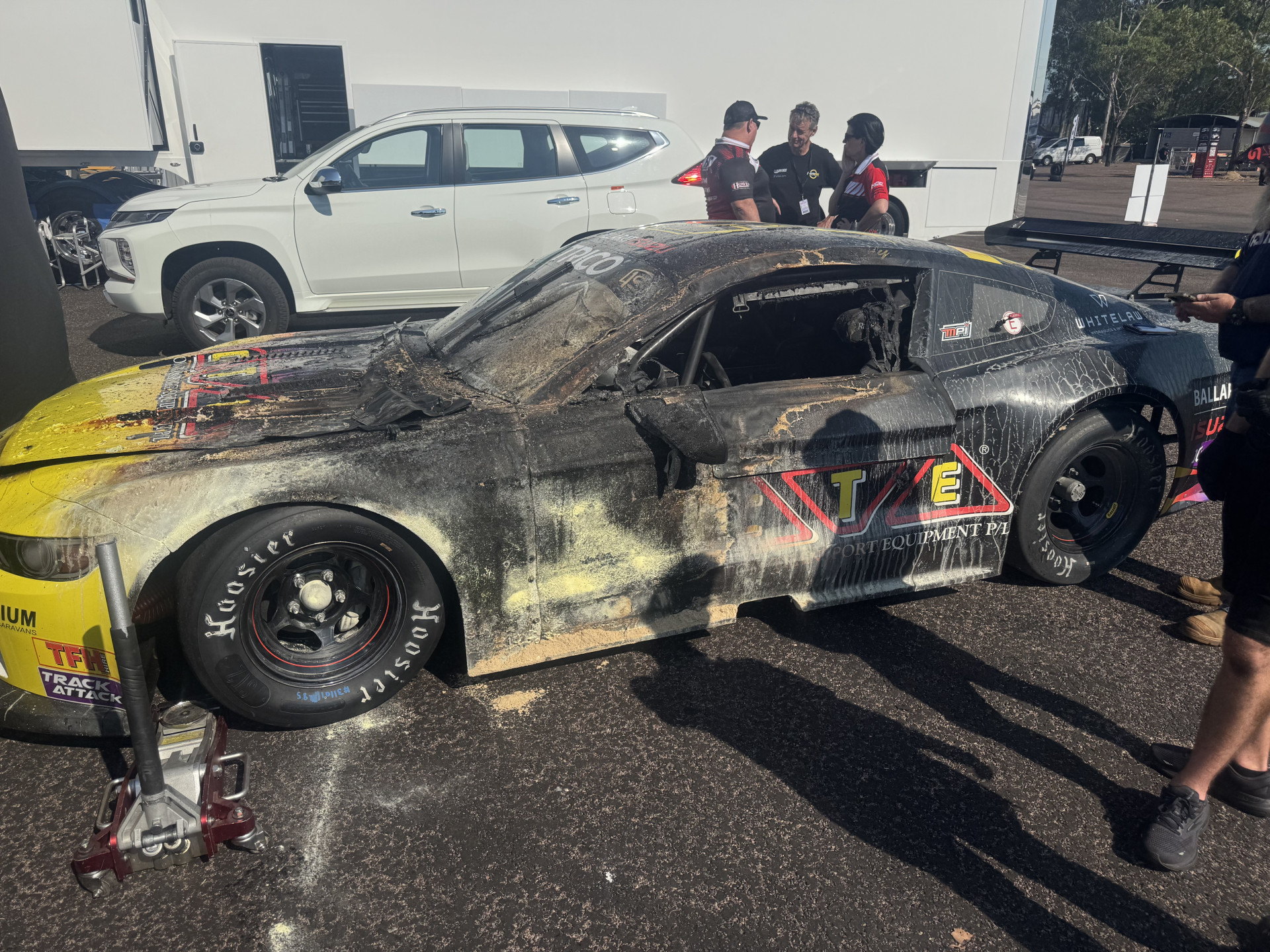 Supercars news: Elliott Cleary in scary Trans Am fire at Darwin race ...