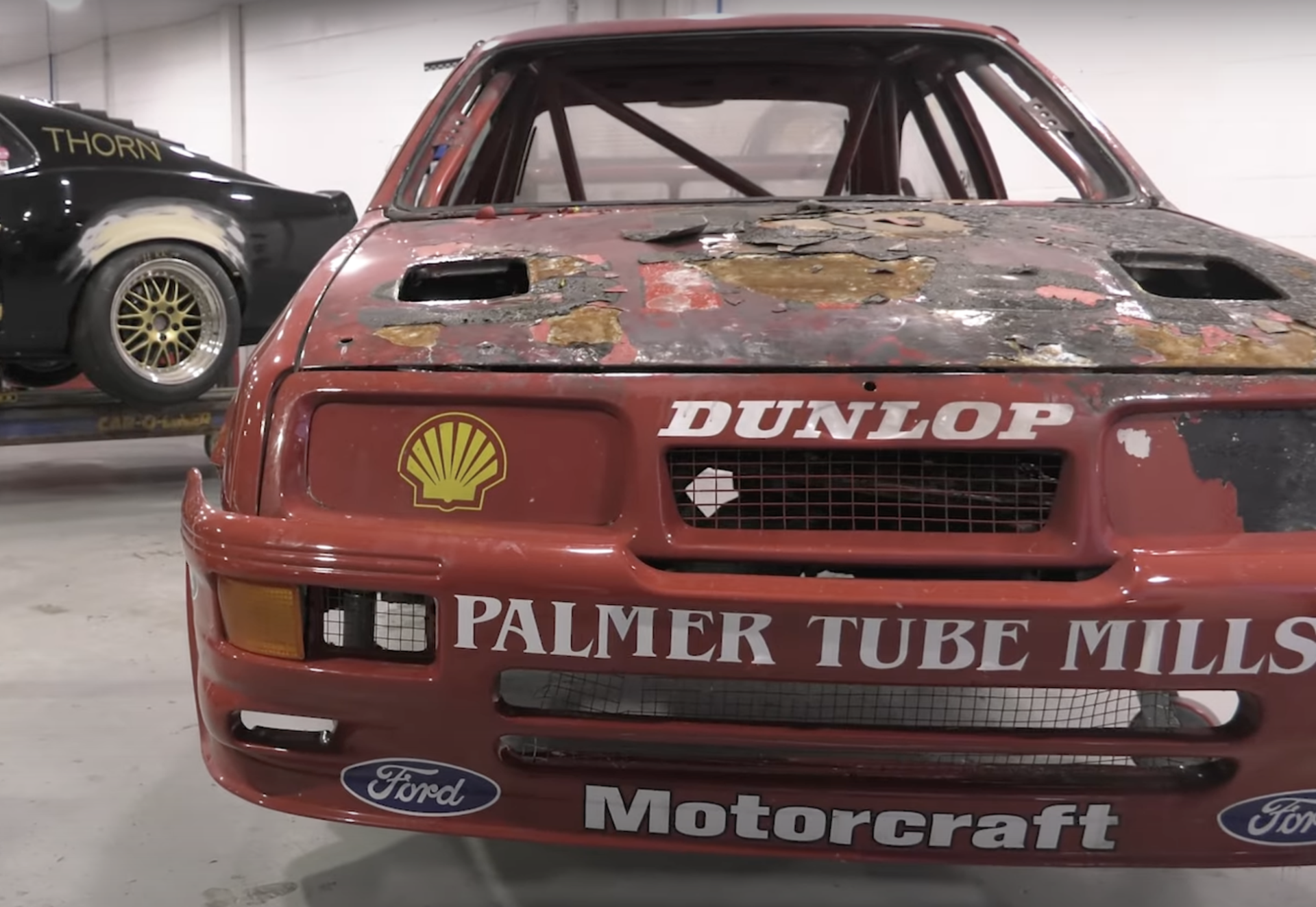 Supercars news: Burnt DJR Ford Sierra undergoing restoration ...