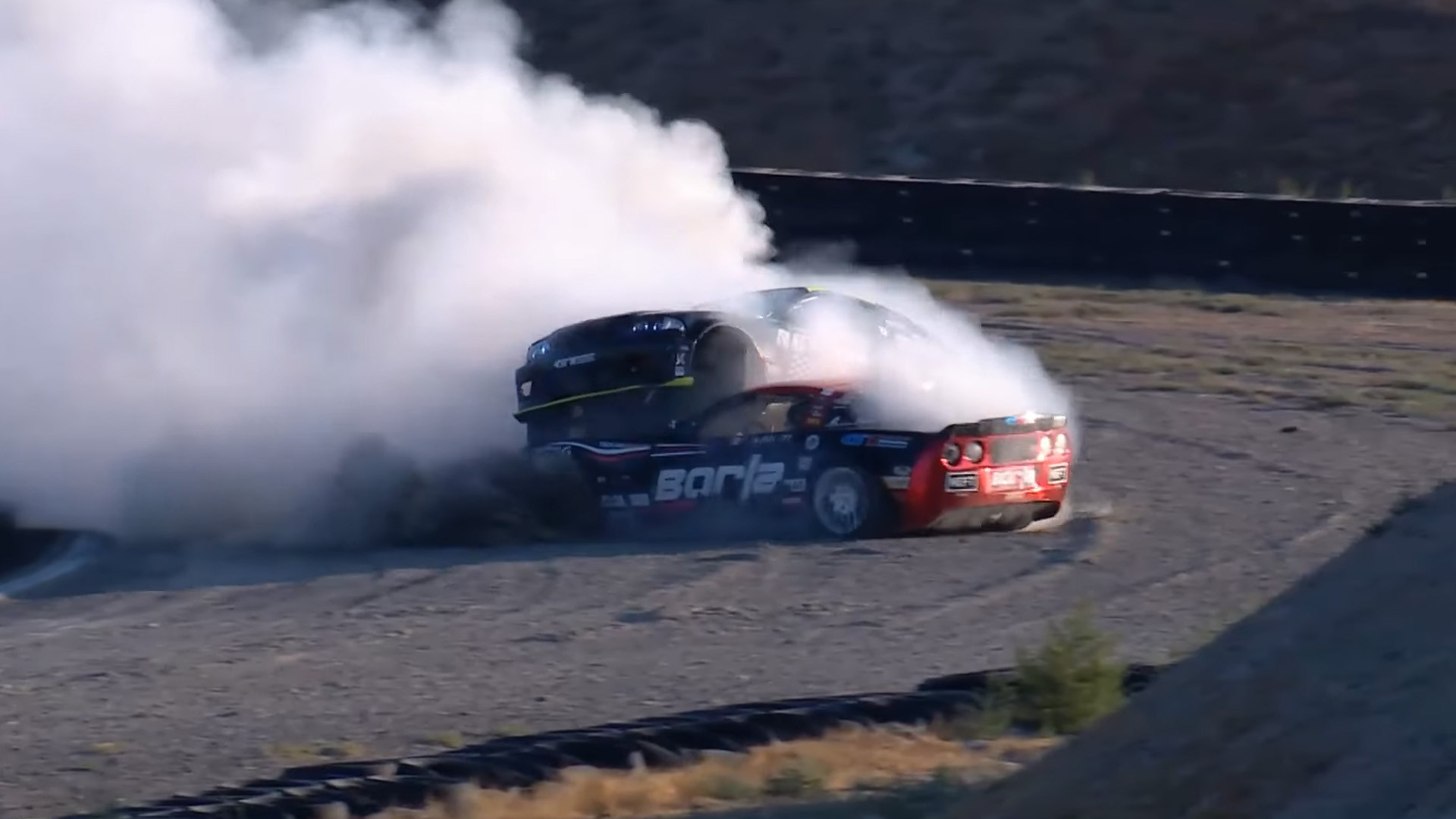 Motorsport news: Corvette mounted in bizarre Formula Drift crash ...