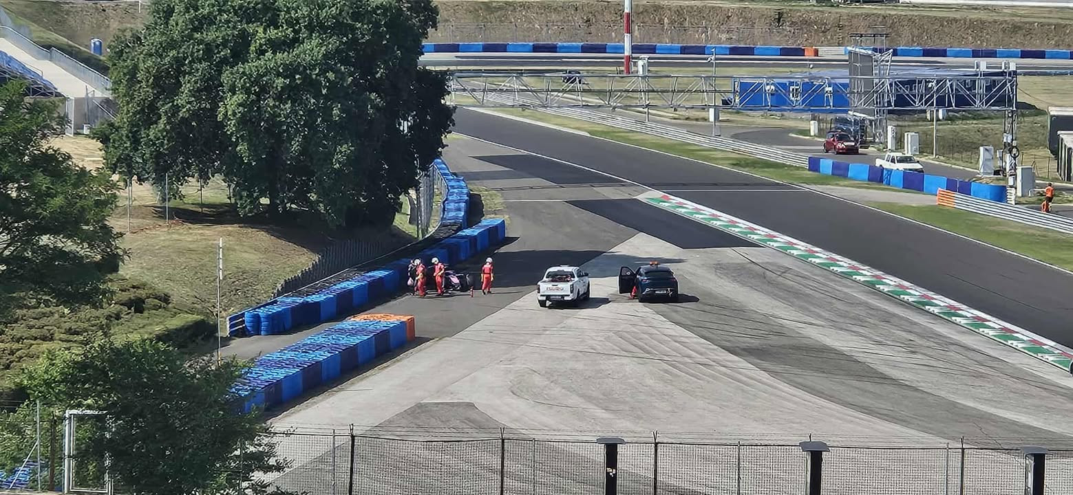 F1 news: Colapinto crashes Alpine in Hungary tyre test - Speedcafe.com
