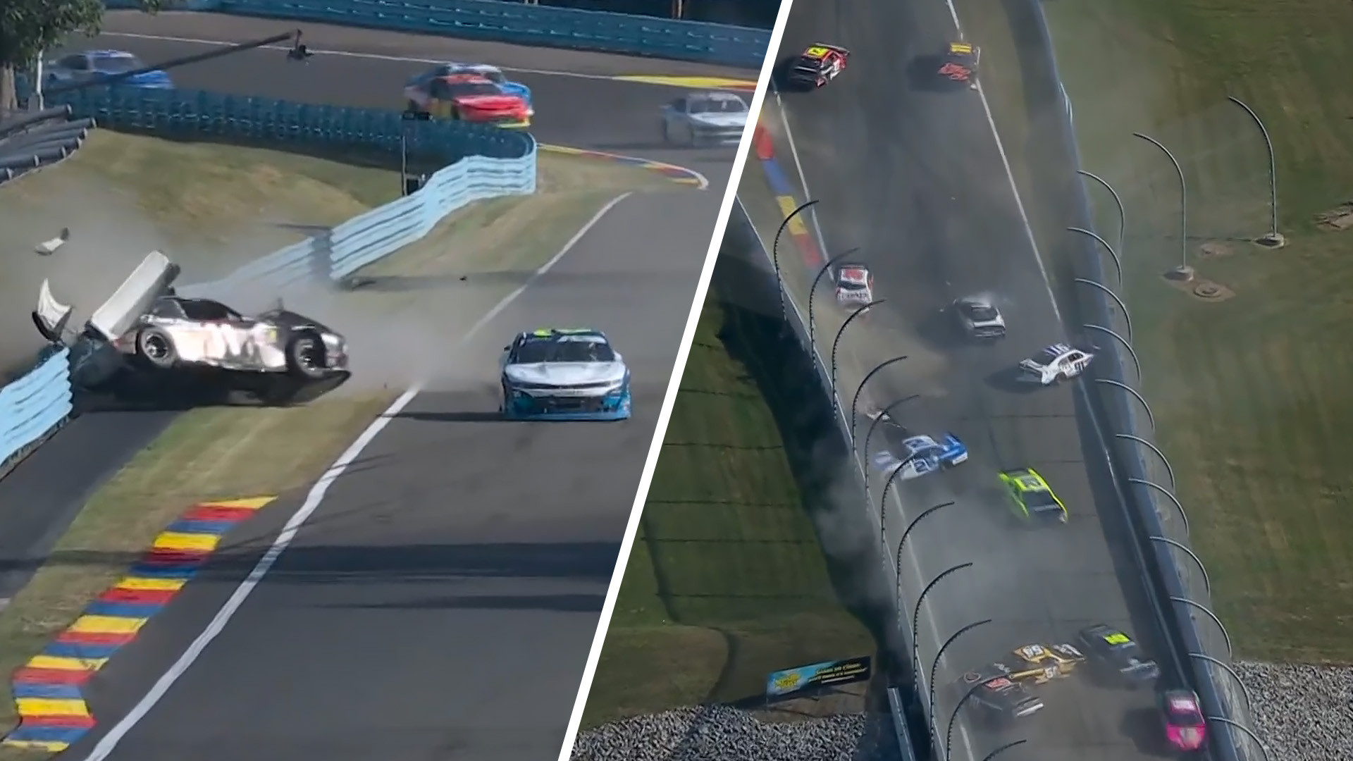 NASCAR news: Austin Hill triggers Watkins Glen Xfinity Series crash ...