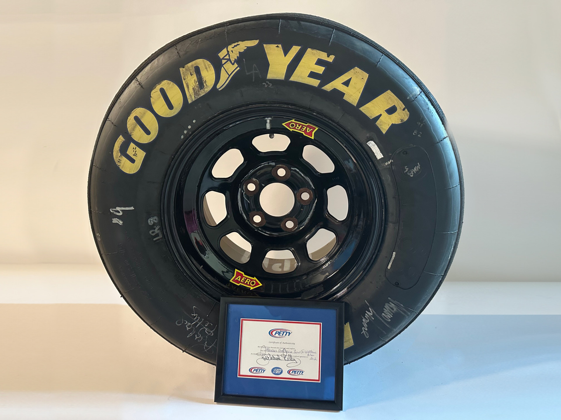 General news: Marcos Ambrose race-winning NASCAR wheel and tyre up for ...