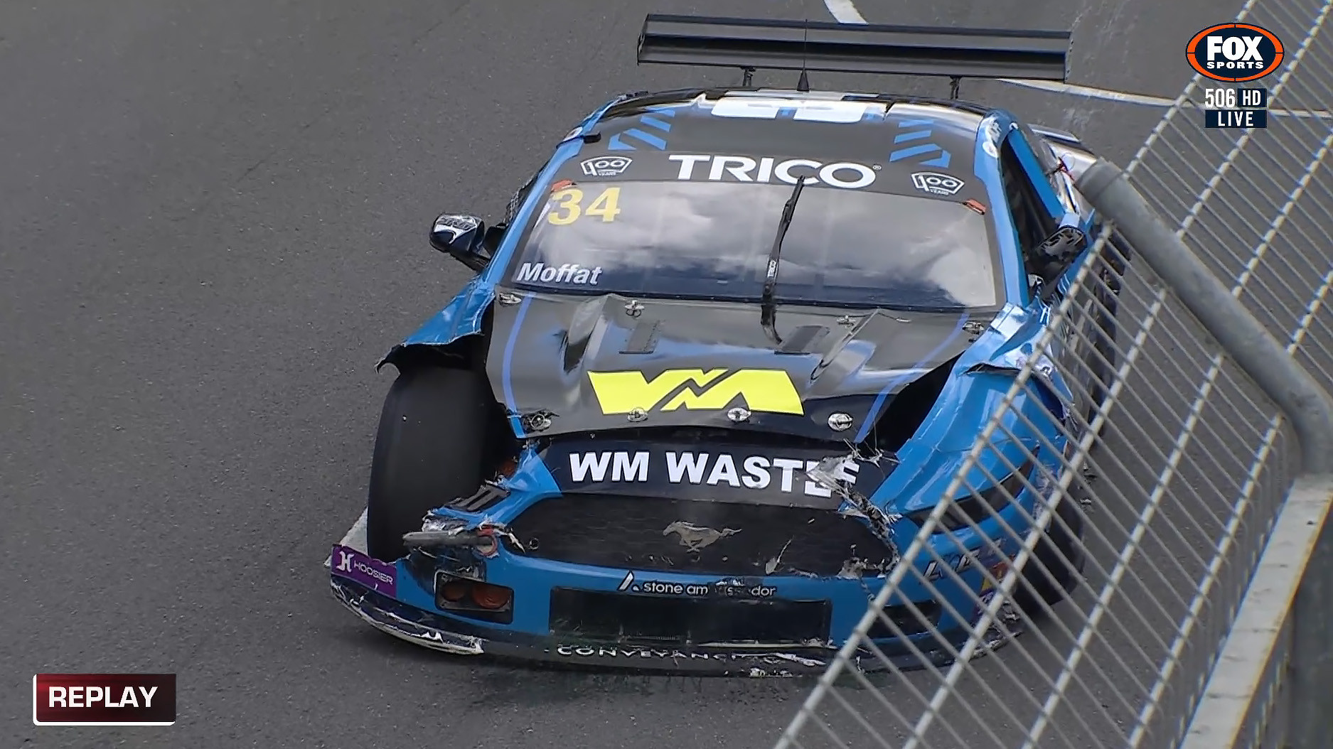 Second Adelaide Trans Am race abandoned after James Moffat crash ...