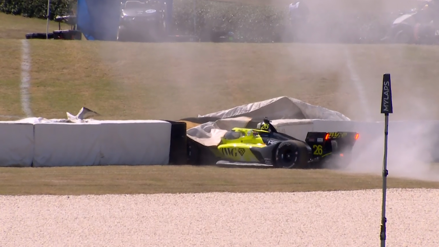 IndyCar news: Brake failure causes Will Power to crash at Barber ...