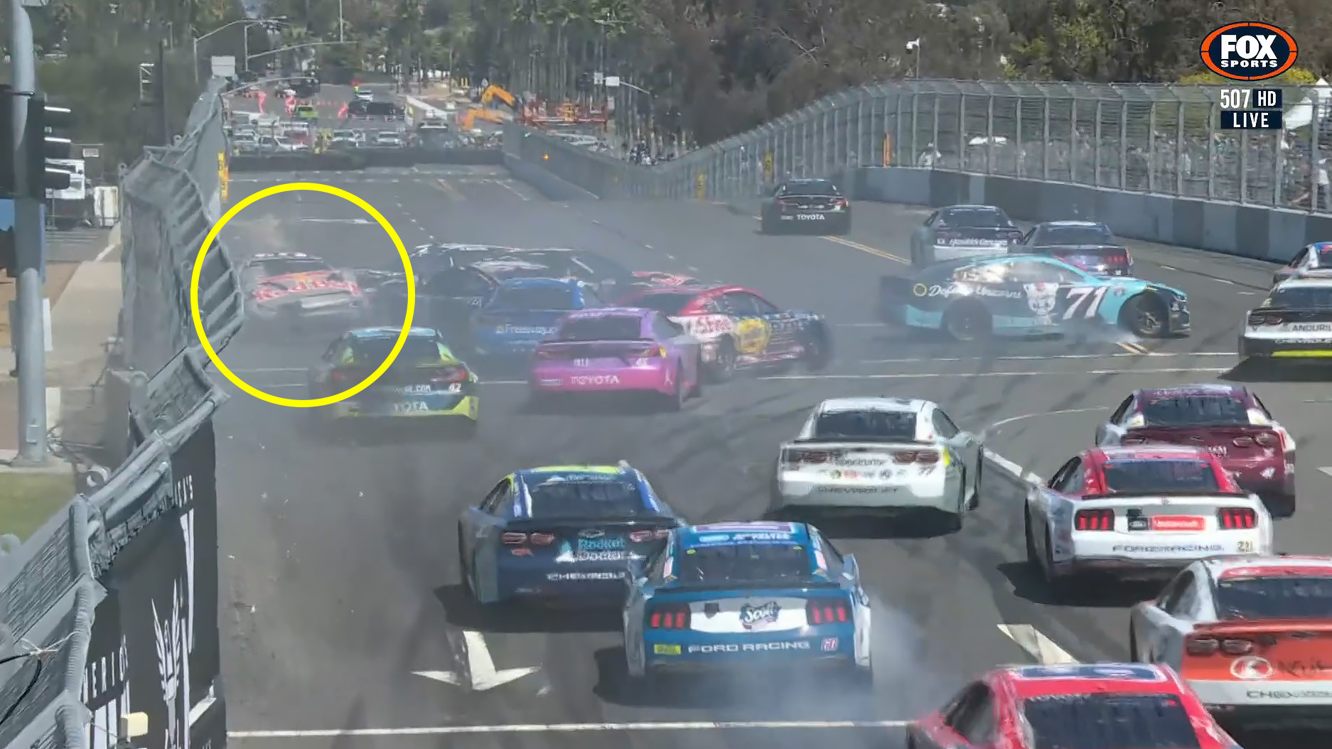 NASCAR news: SVG crashes out of San Diego in ugly restart wreck ...