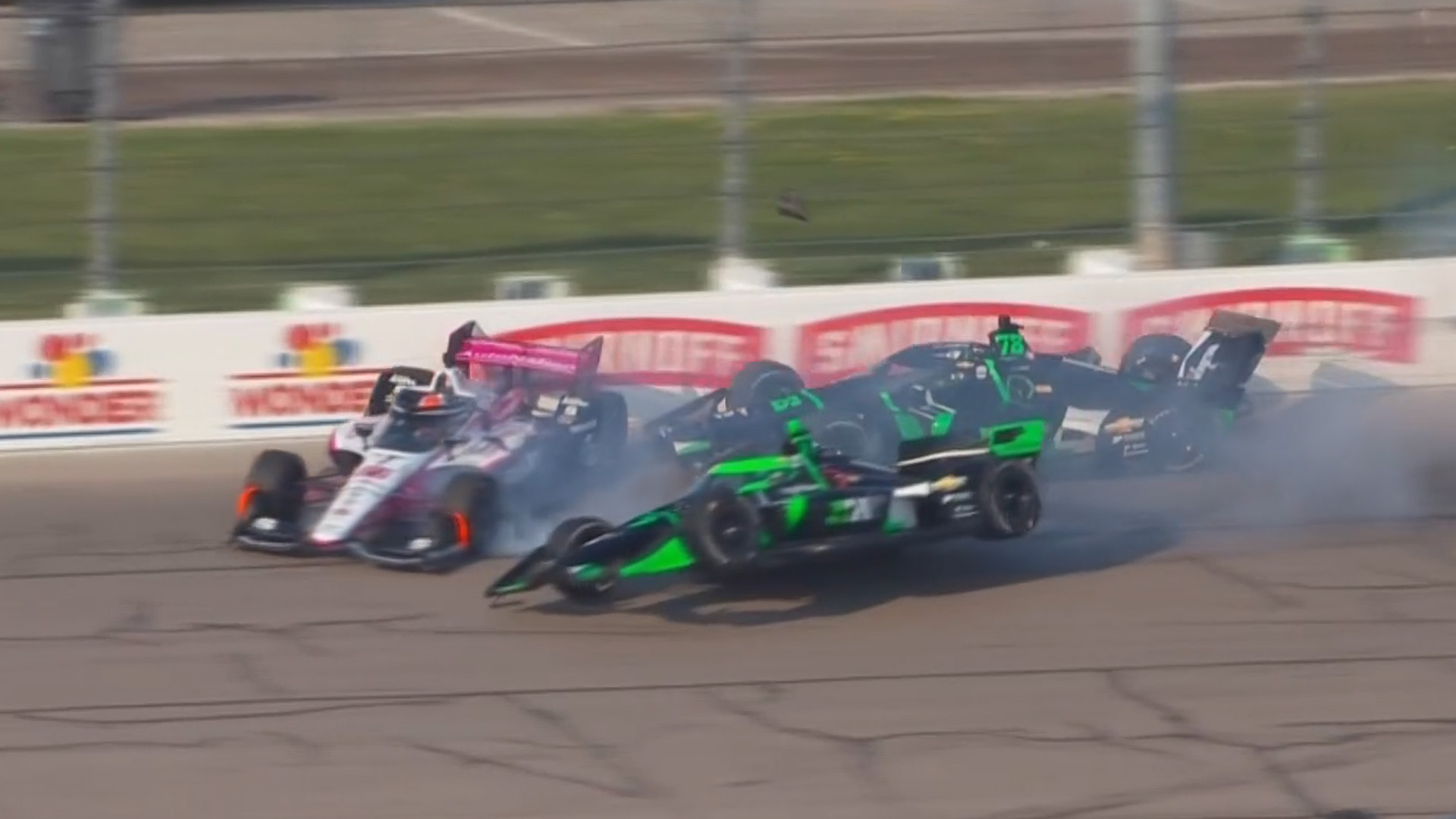 IndyCar news: David Malukas triggers lap one Iowa pile-up - Speedcafe.com